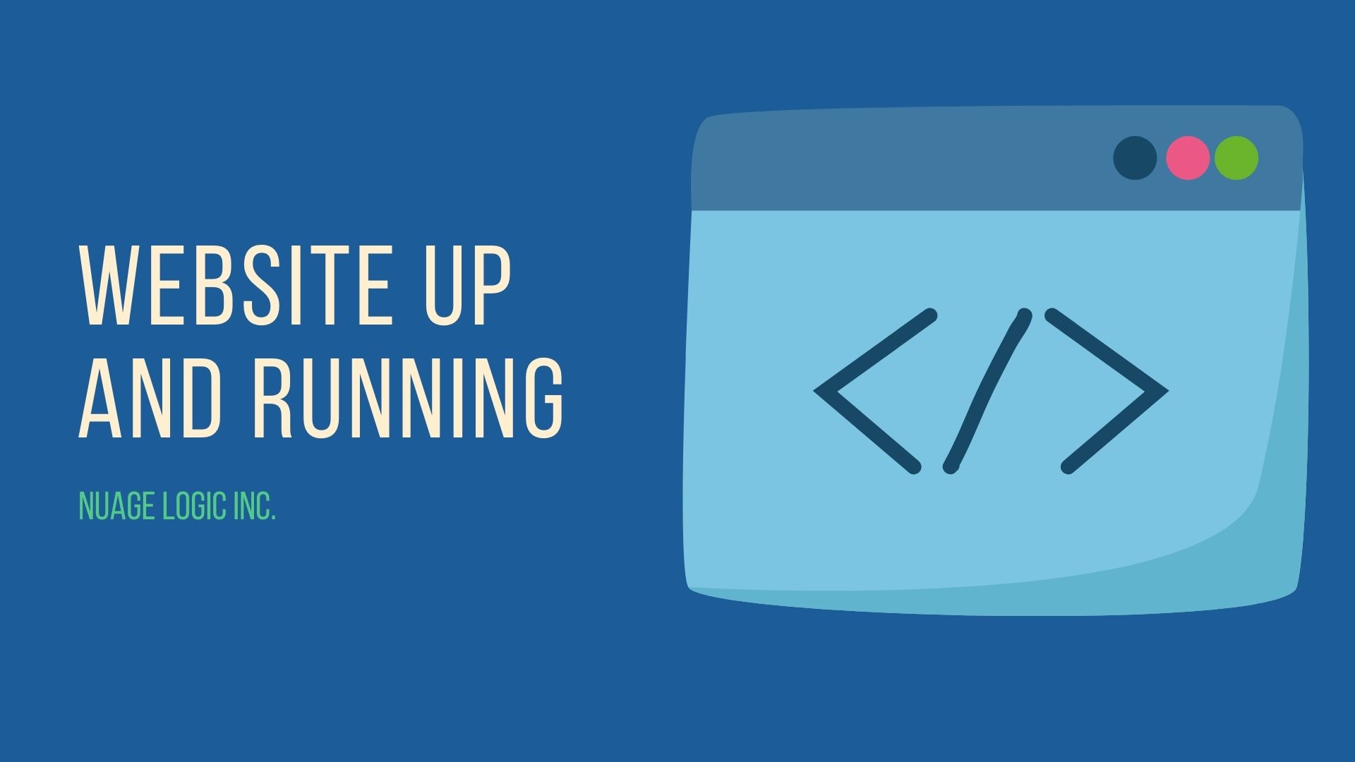 Website Up and Running! - Nuage Logic